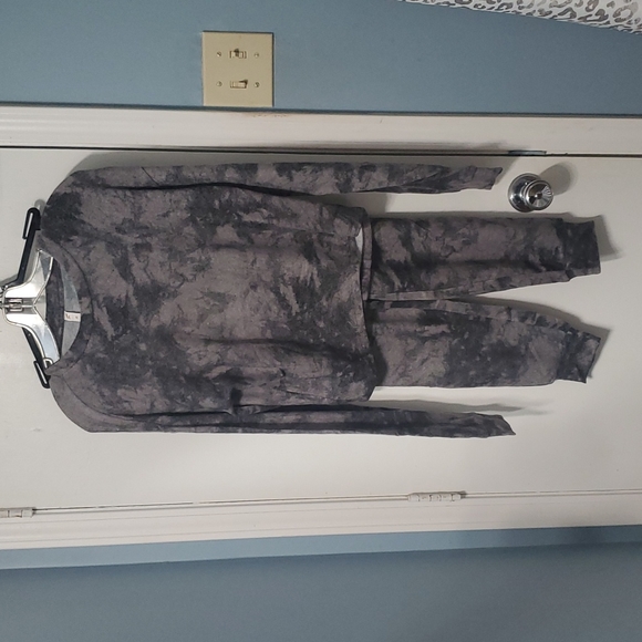 Fornia | Pants & Jumpsuits | For Is Black Tie Dyed Lounge Set | Poshmark